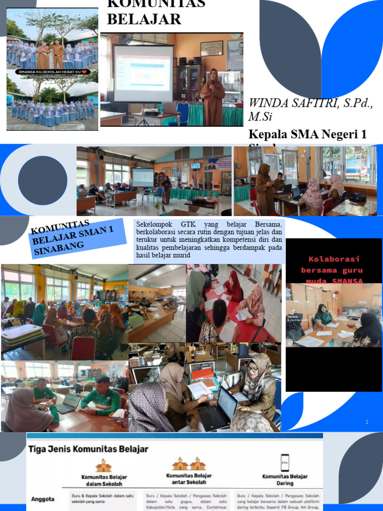 PENGGERAK KOMUNITAS BELAJAR - Winda Safitri, S.PD., M.Si | PDF