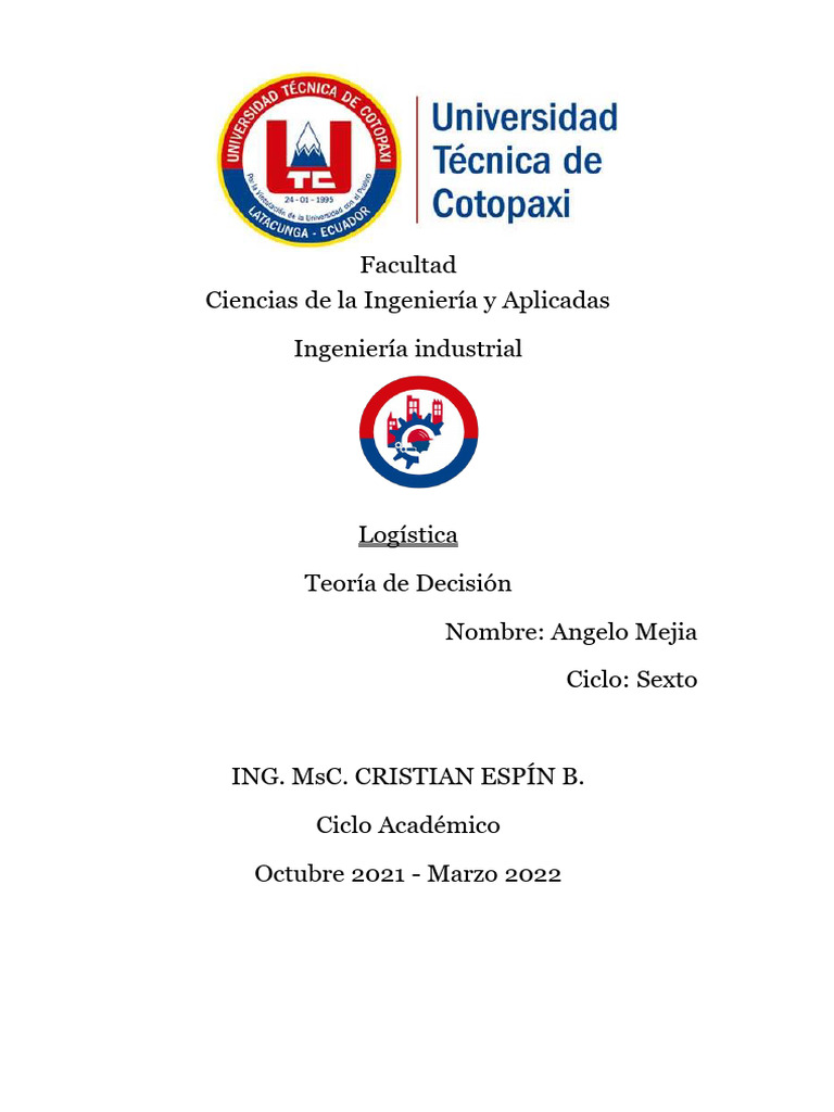 Tarea04 LOGISTICA Mejia Cardenas Angelo | PDF