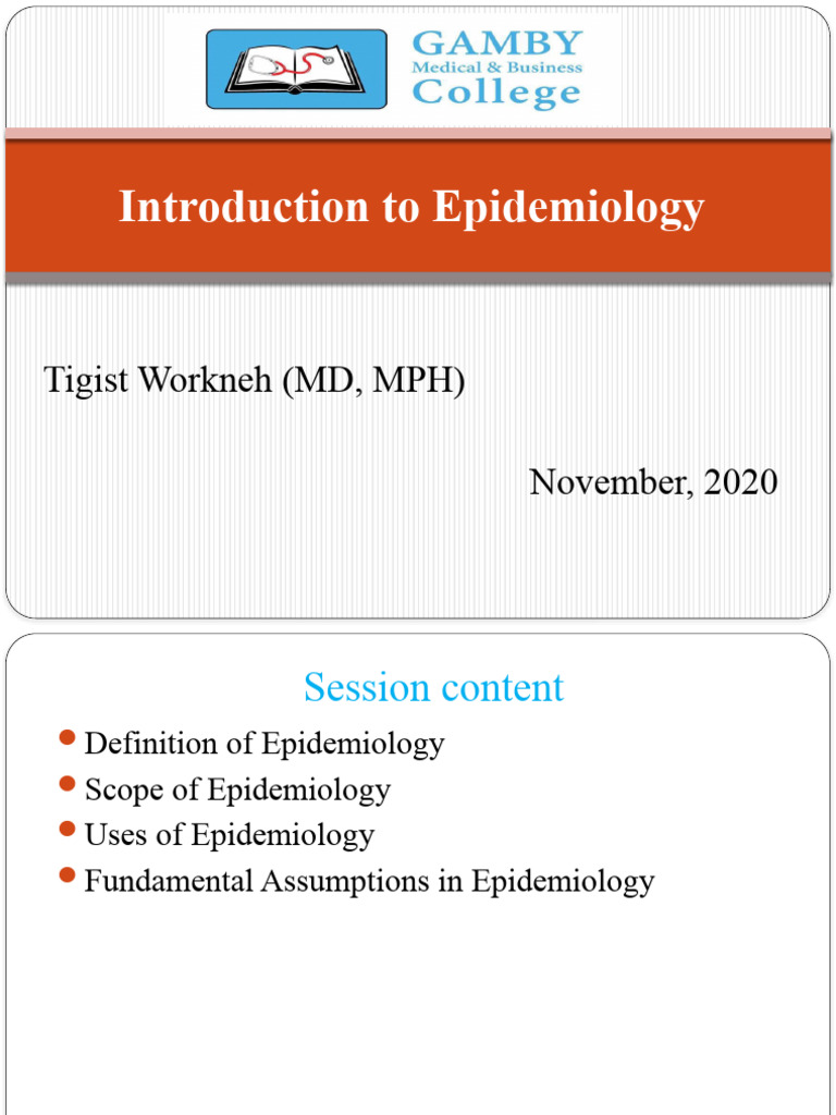 1 Introduction To Epidemiology - TWL | PDF | Epidemiology | Health Care