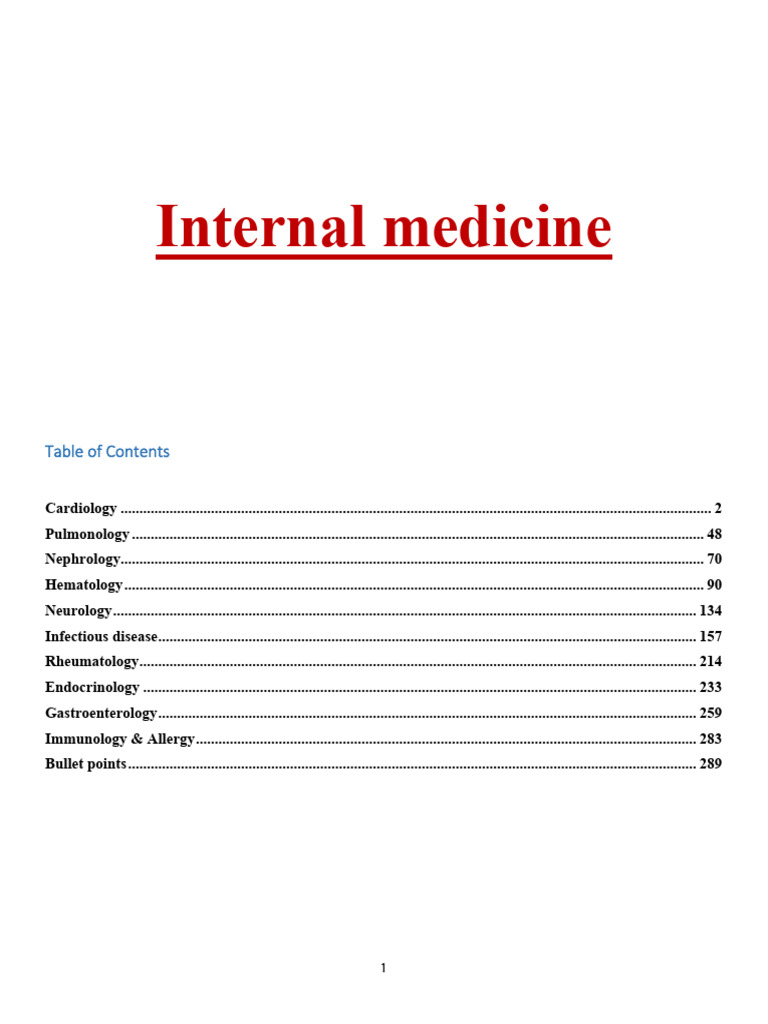 Int. Medicine MCQs 1 | Download Free PDF | Heart | Ventricle (Heart)