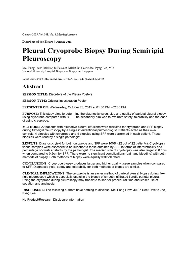 Article Pleuro Cryo 2 | PDF
