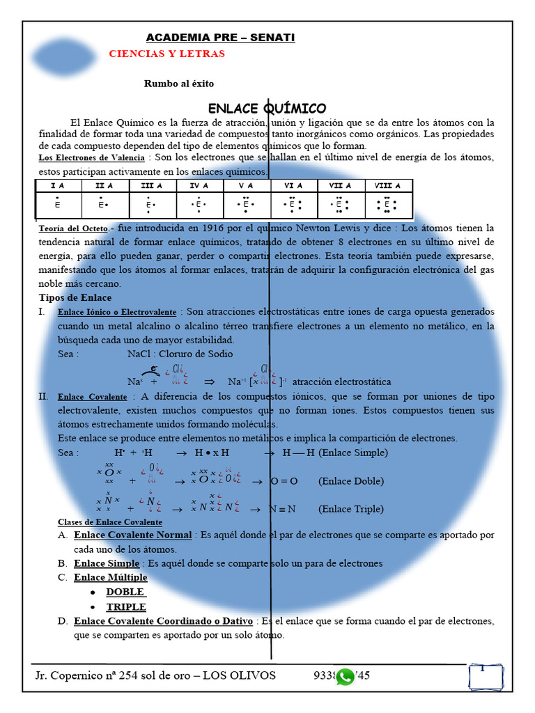 Enlace Quimico Descargar Gratis Pdf Enlace Químico Compuestos