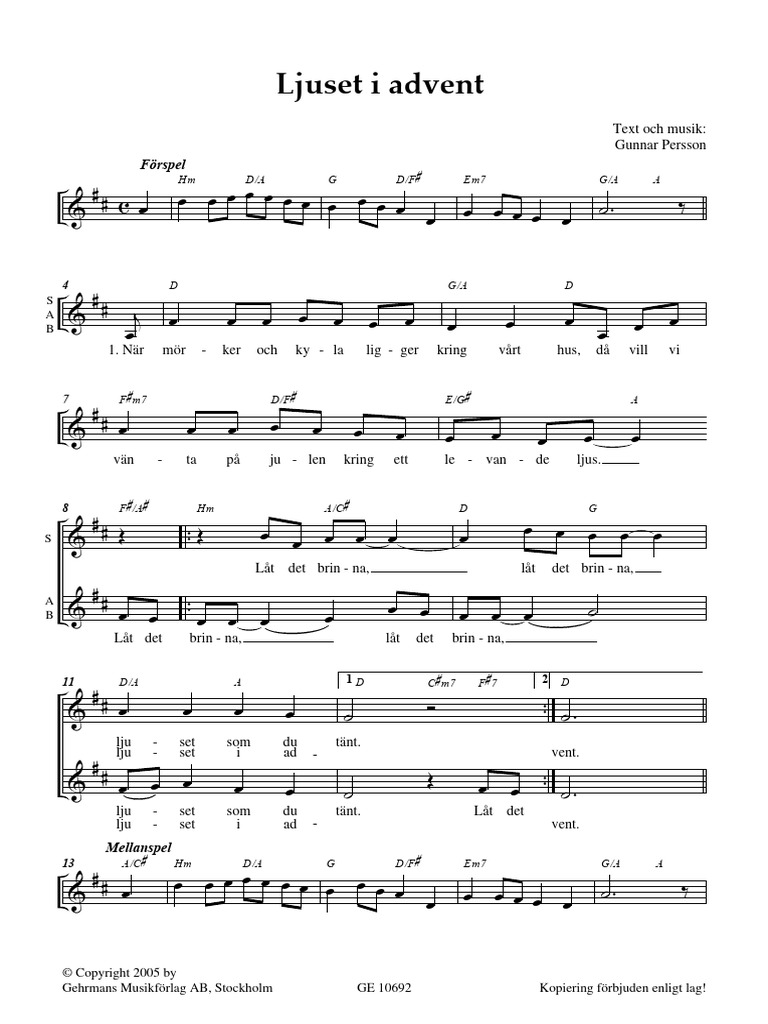 Ljuset I Advent | PDF