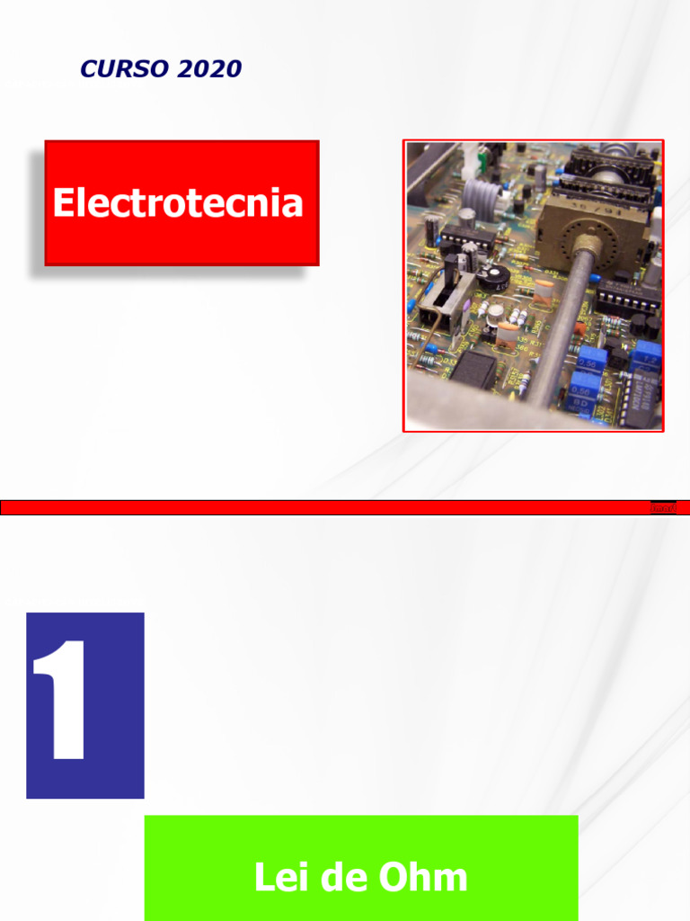 Electrotec (2 Aula) PDF | PDF | Resistência elétrica e condutividade | Corrente elétrica