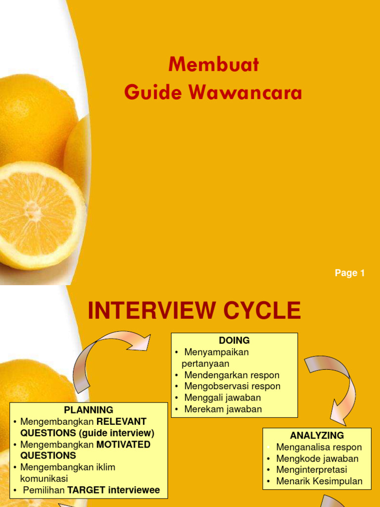 Membuat Guide Wawancara | PDF