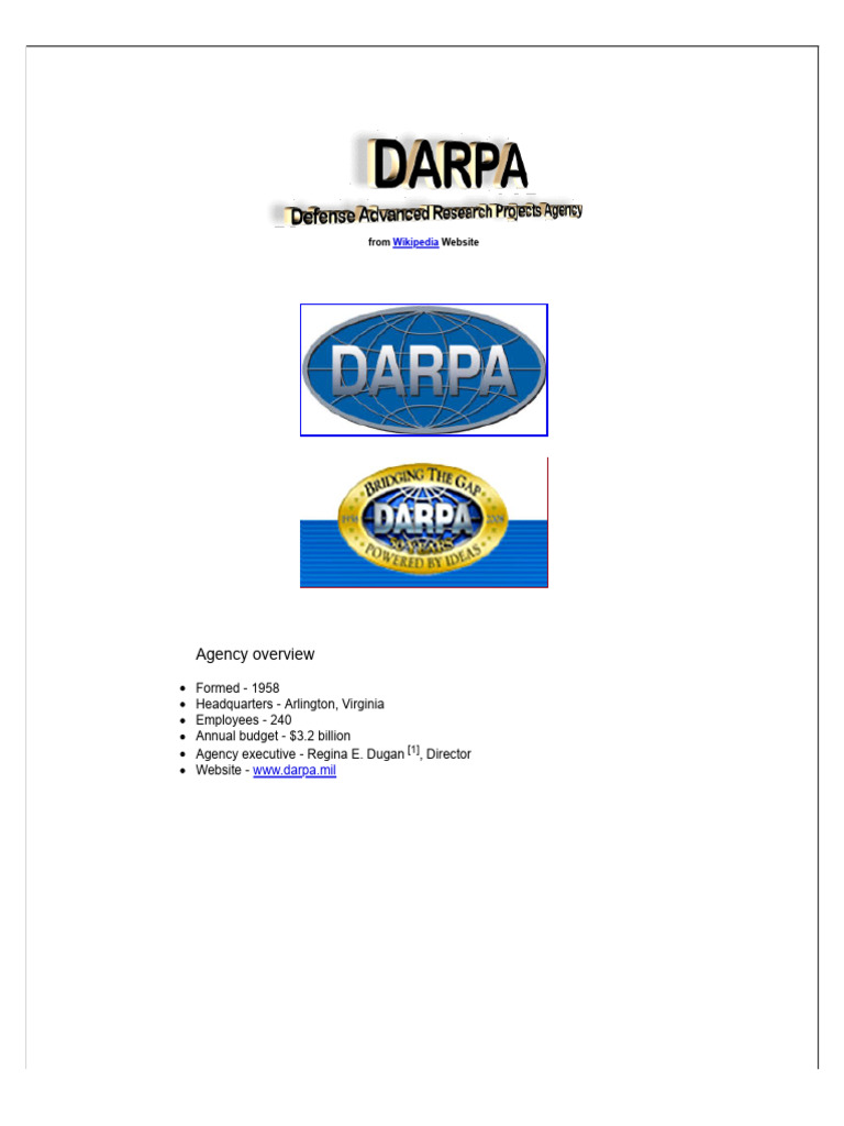 DARPA: Innovating Military Technology | PDF | Darpa