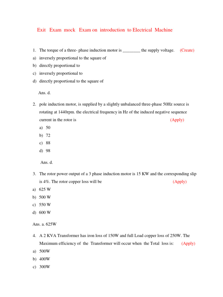 Introduction To Electrical Machine | PDF | Electric Motor | Transformer