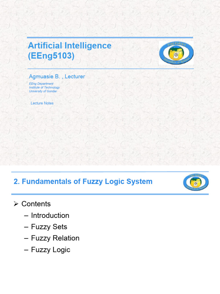 AI-Lecture--2 | PDF | Fuzzy Logic | Logic