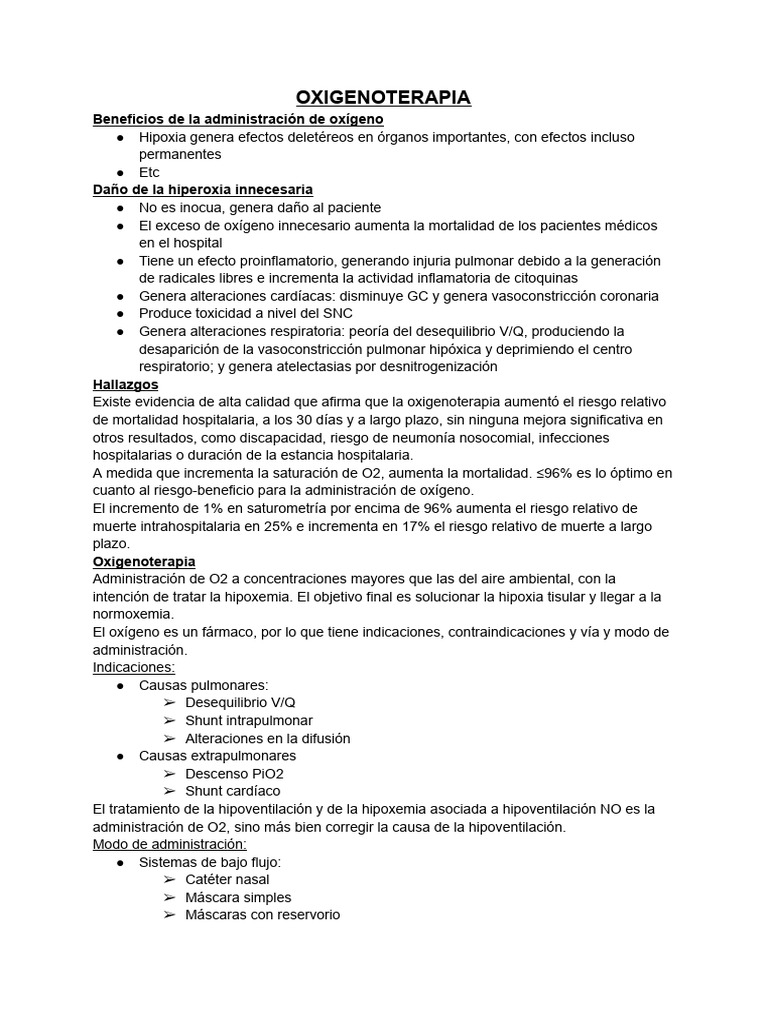 Oxigen Oter Apia | PDF | Oxígeno | Especialidades Medicas