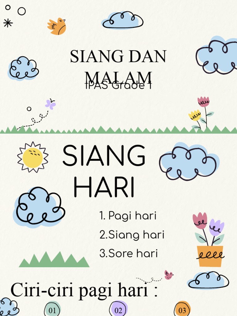 IPAS Grade 1 - Siang Dan Malam | PDF | Seni & Disiplin Bahasa