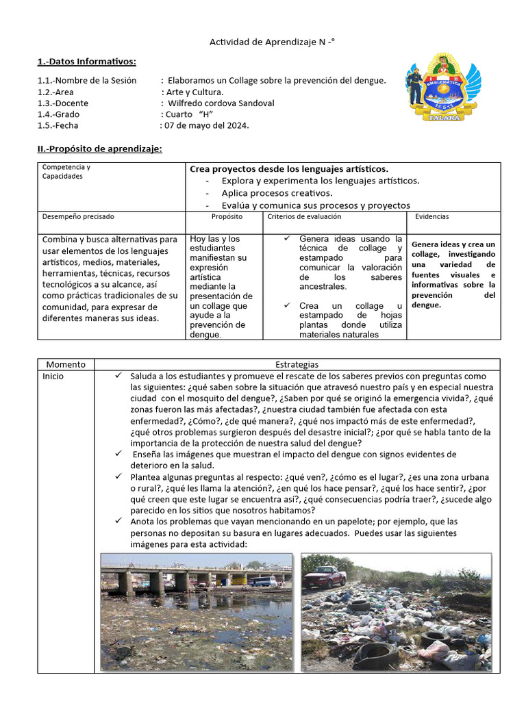 Arte - Collage de Prevencion Del Dengue | Descargar gratis PDF ...