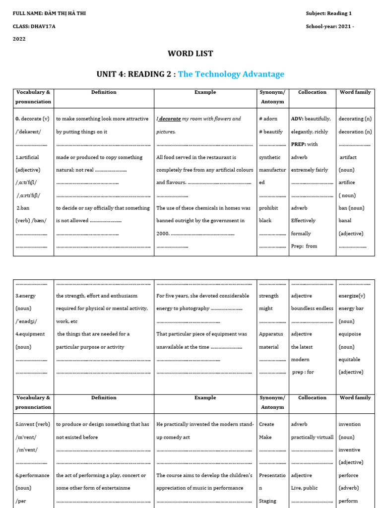 Unit 4 Reading 2 | Download Free PDF | Adjective | Verb