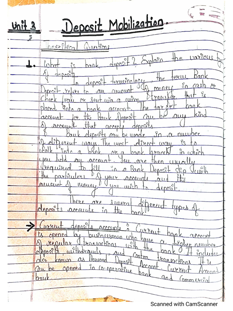 Deposit Mobilization | PDF