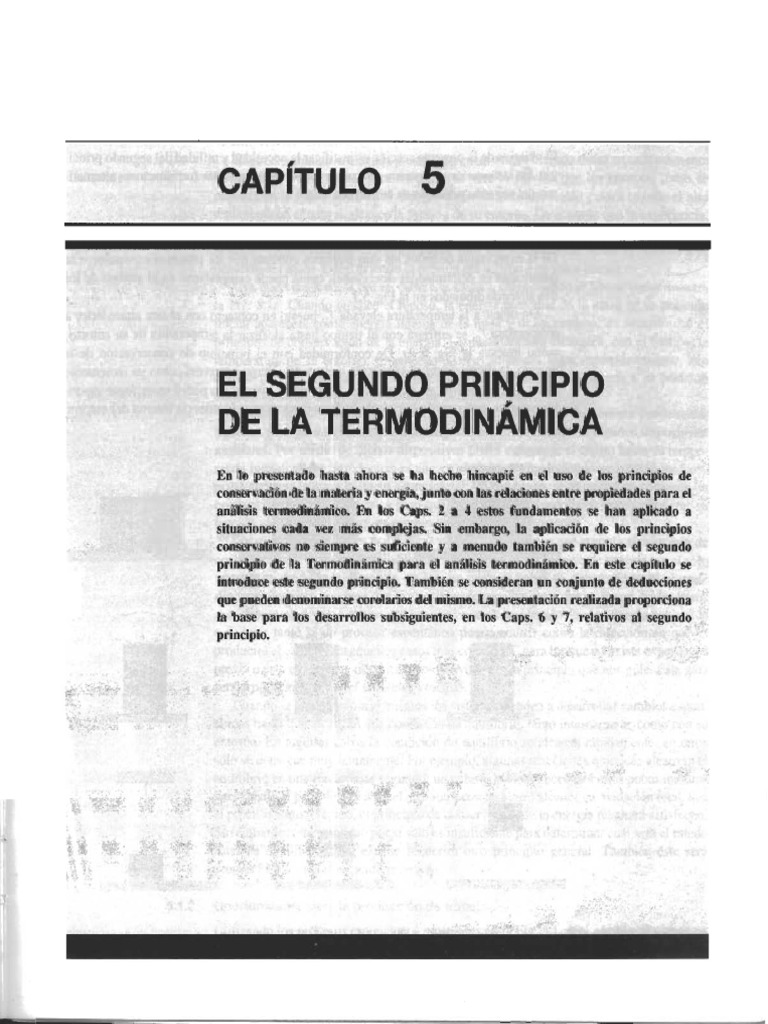 Segundo Principio Moran-Shapiro - Fundamentos - Cap 5 | PDF