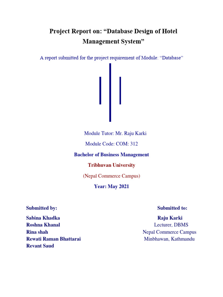 Hotel Management System Database Design | PDF | Data Management | Computing