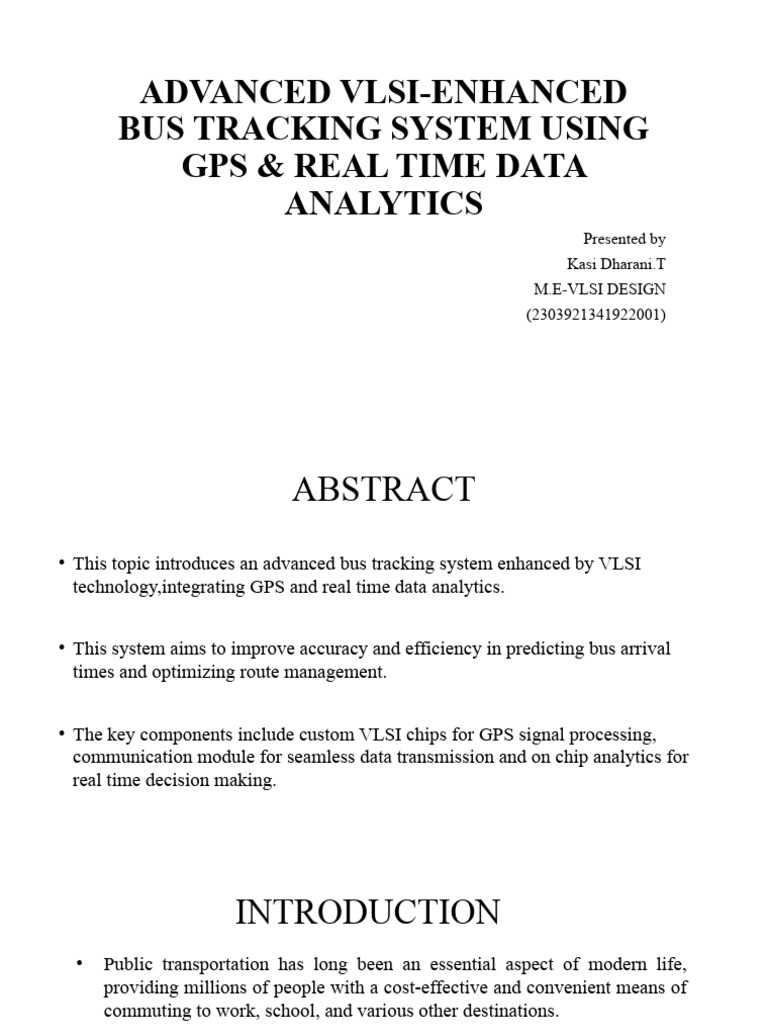 Advanced Vlsi-Enhanced Bus Tracking System Using GPS & | Download Free ... Advanced Vlsi-Enhanced Bus Tracking System Using GPS & | Download Free ...