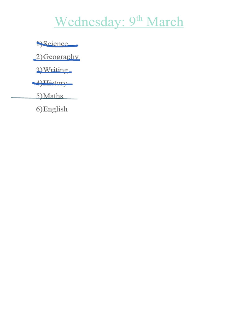 Things to Complete | PDF