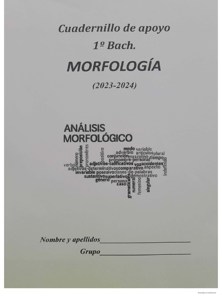 cuadernillo_1°bach_morfología | PDF