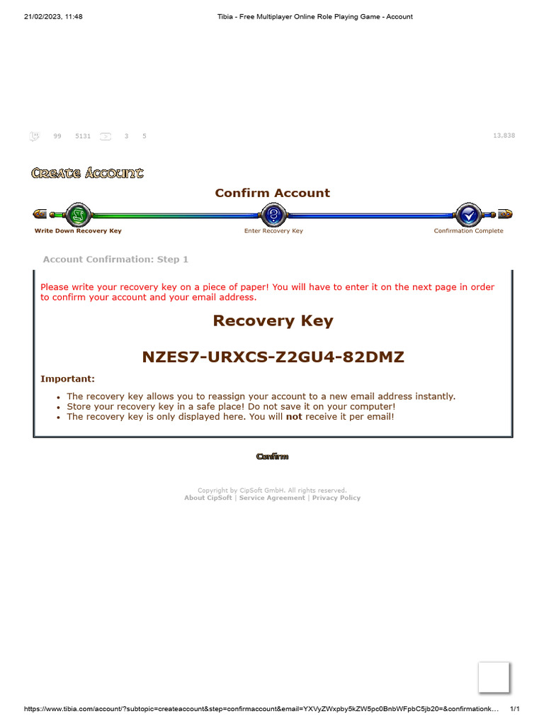 Tibia - Free Multiplayer Online Role Playing Game - Account | PDF