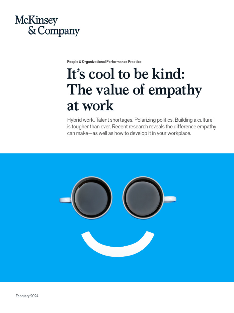 Its Cool To Be Kind The Value of Empathy at Work VF | PDF | Empathy ...
