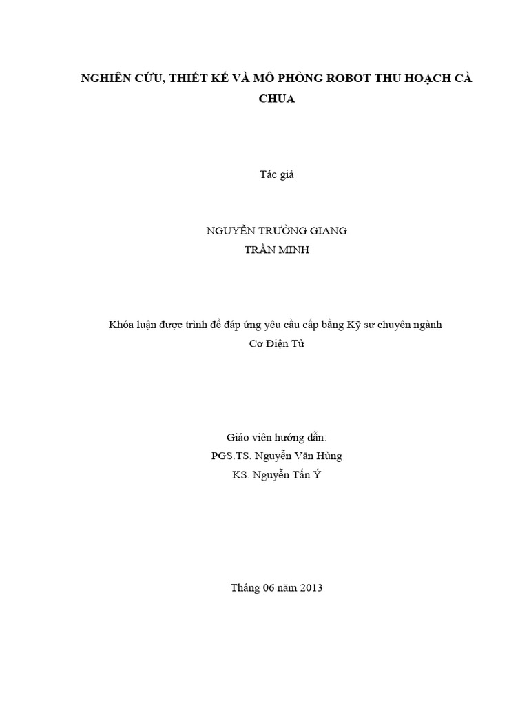 20153076@st - Hcmuaf.edu - VN - 1717490012 - (123doc) Nghien Cuu Thiet Ke Va Mo Phong Robot1 Thu ...