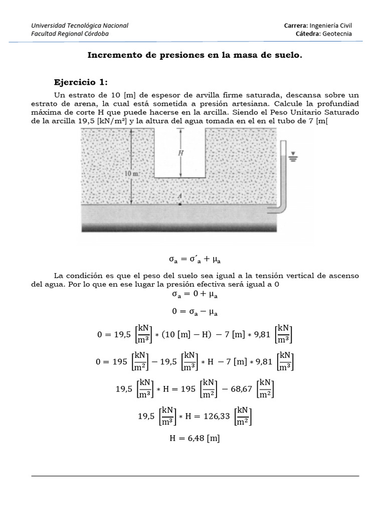 Presiones en la masa de suelo | PDF | Ingeniero civil | Ingeniería