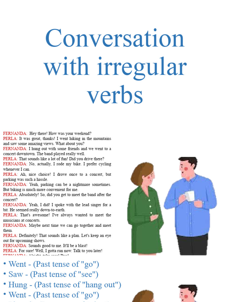 Conversation With Irregular Verbs | PDF