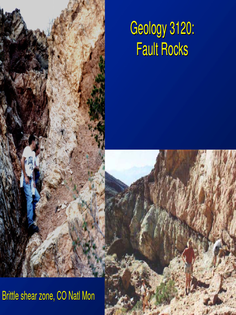 Fault Rocks | PDF | Geology | Petrology