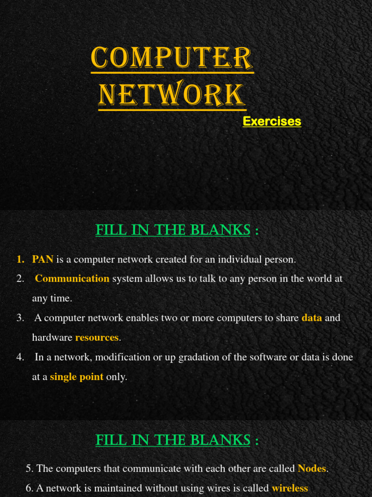 Computer Network Q&A | PDF | Computer Network | Wireless Access Point