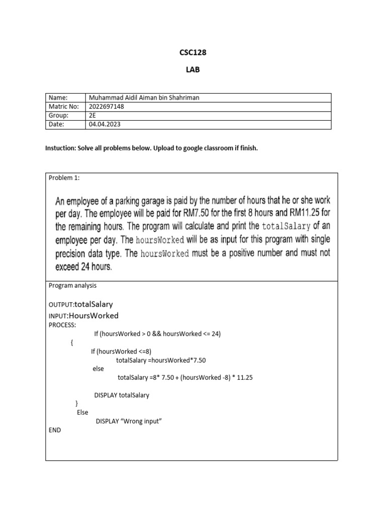 Lab2 Csc128 Pdf Computer Programming Software Engineering 3953
