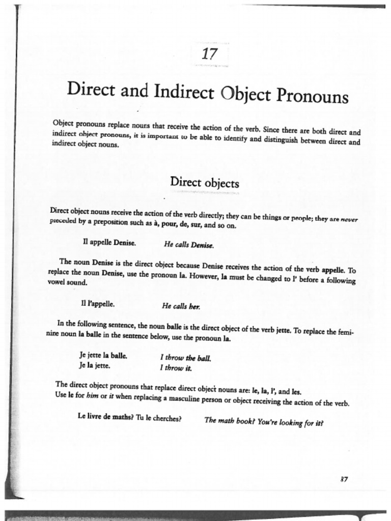direct.indirect.pronouns | PDF