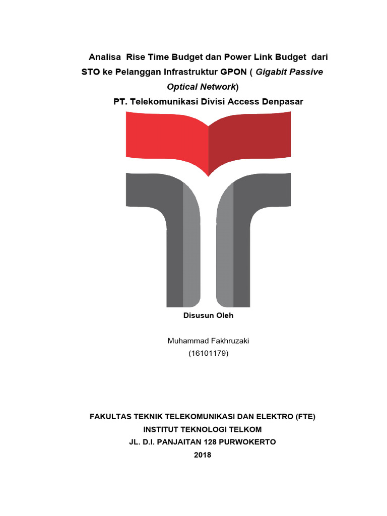 Analisa Rise Time Budget Dan Power Link Budget Dari STO Ke Pelanggan ...