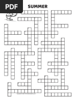 Vacation Crossword Puzzle | PDF