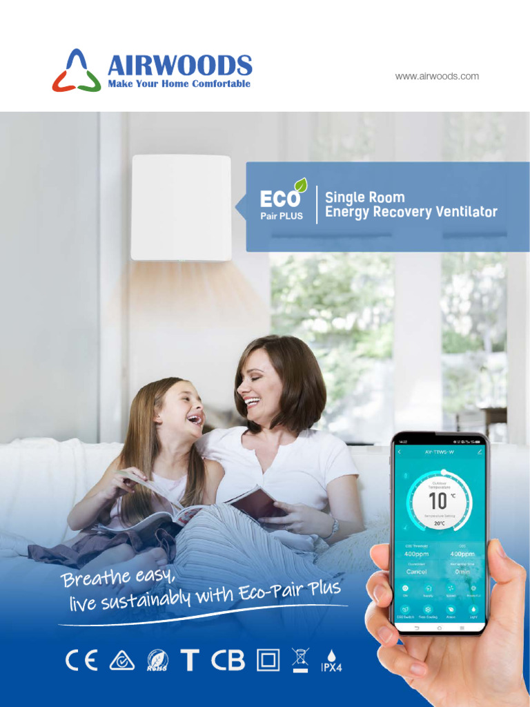 Catalog of Eco Pair PlUS ERV-20230308 | PDF | Ventilation (Architecture) | Electromechanical ...