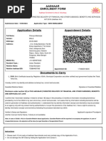 List of Supporting Document For Aadhaar Enrolment and Update | PDF ...