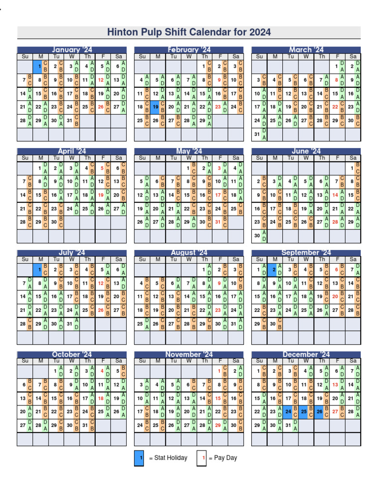 2024 Shift Calendar | PDF