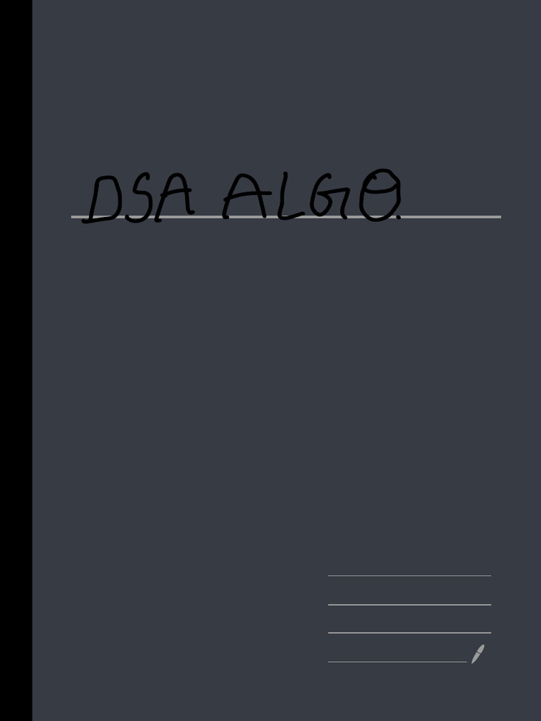 DSA ALGO Handwritten | Download Free PDF | Pointer (Computer Programming) | Applied Mathematics