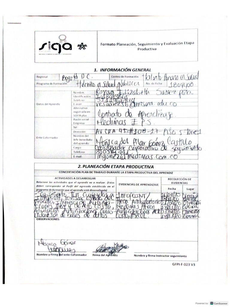 Formato F23 - 3 | PDF