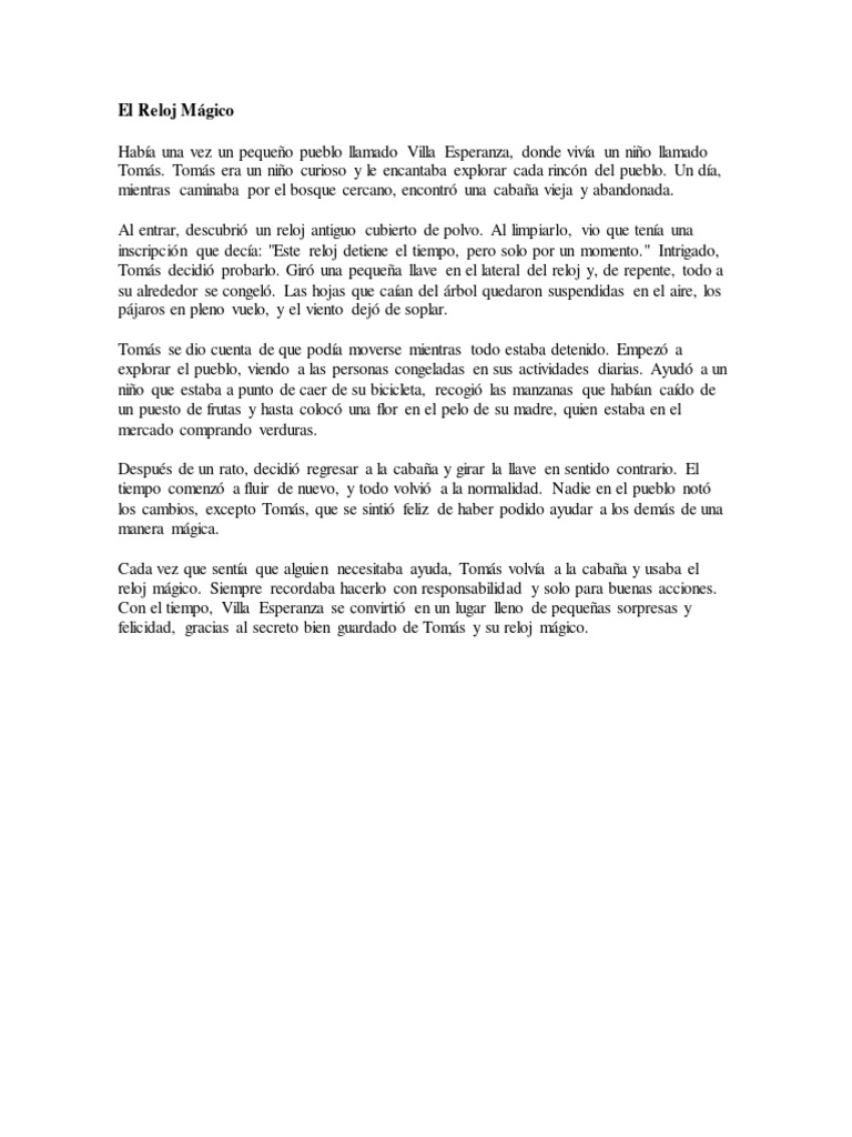 El Reloj Mágico | PDF