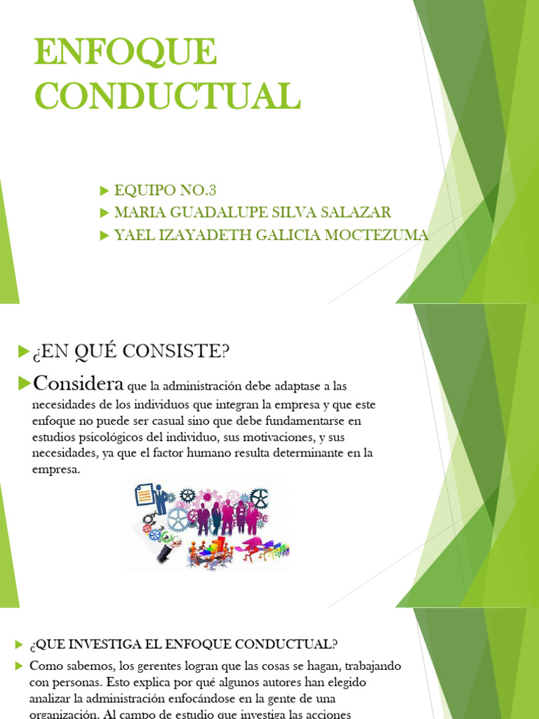 ENFOQUE CONDUCTUAL | PDF | Comportamiento | Ciencias del comportamiento