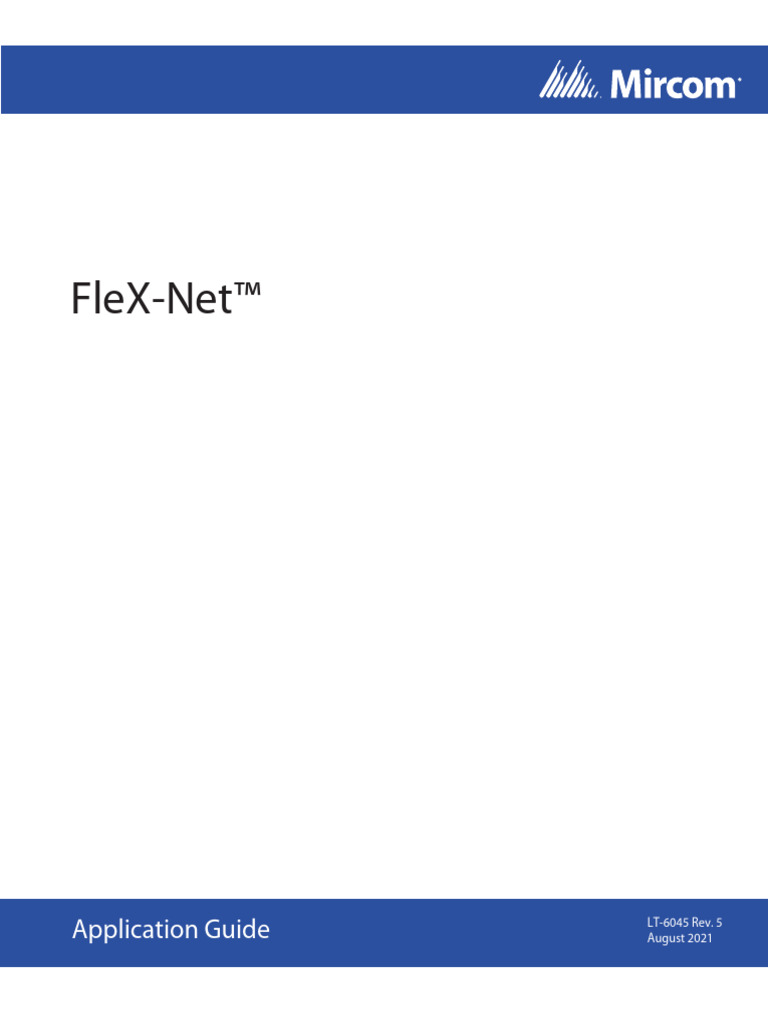 LT 6045 - FleX Net Application Guide | PDF | Relay | Computer Network