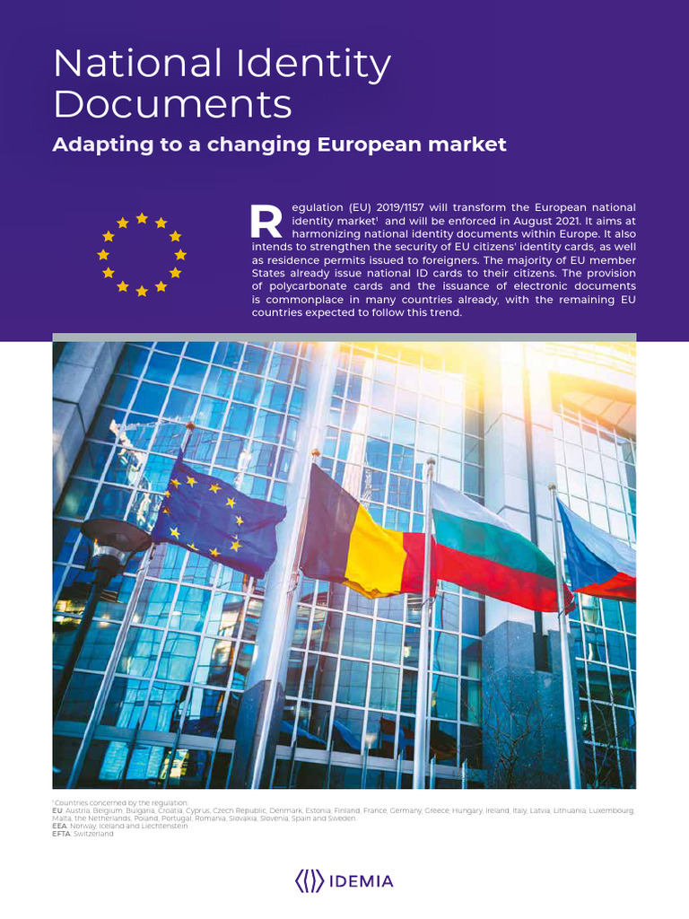 European National Identity Documents Idemia Brochure 202011 | PDF ...