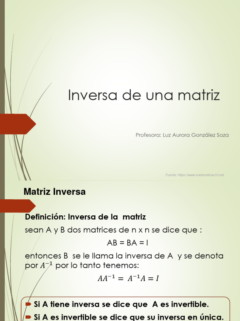 Unidad I - Matrices Parte 3 | PDF | Matriz (Matemáticas) | Funciones y ...