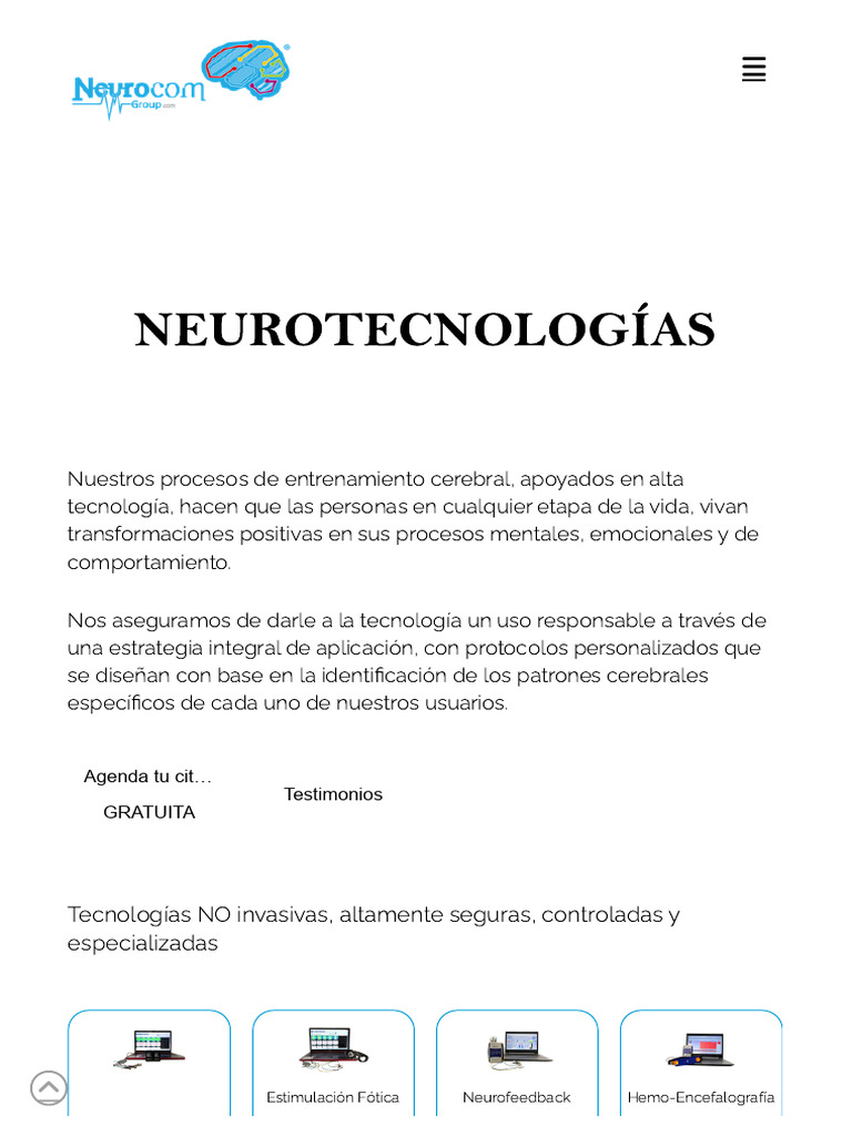 Neurotecnologías - Neurocom | PDF | Dolor | Cerebro