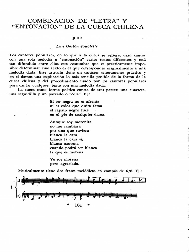Luis Gaston Soublette RMCH | PDF | Musicología