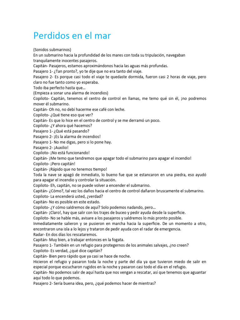 Perdidos en El Mar | PDF | Submarinos