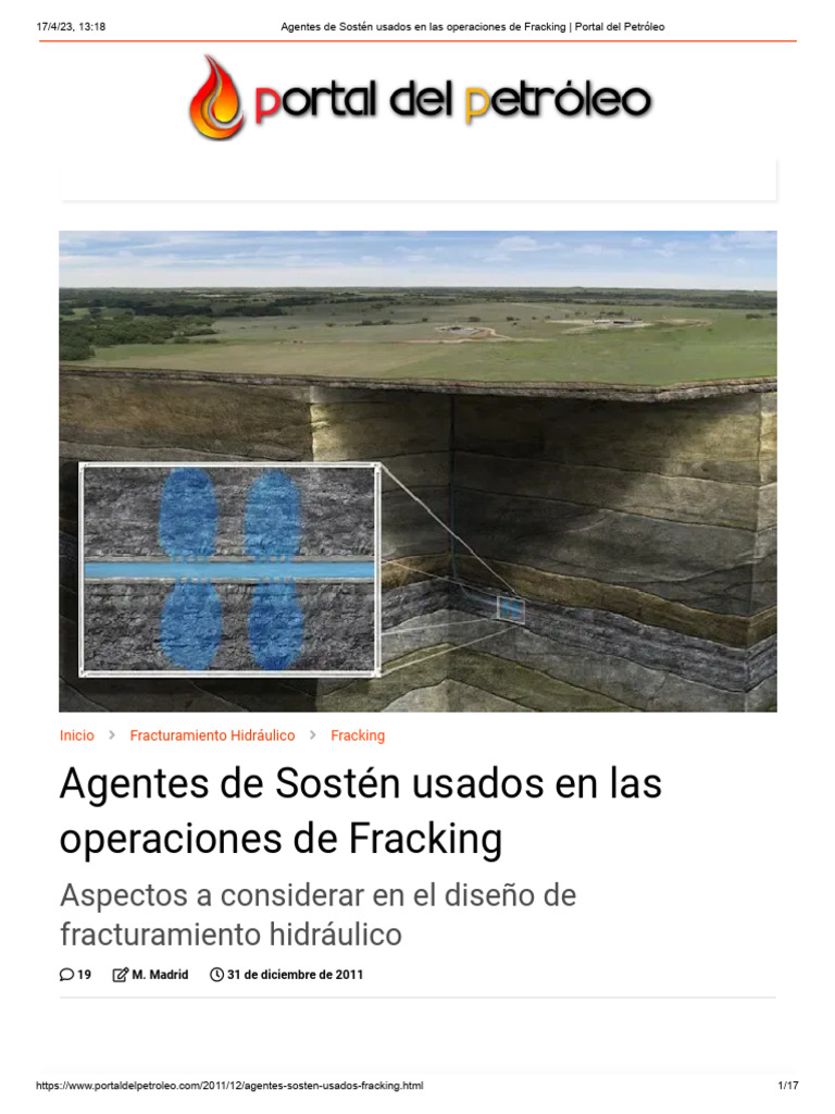 Agentes de Sostén Utilizados en El Fracking | PDF | Concentración | Arena
