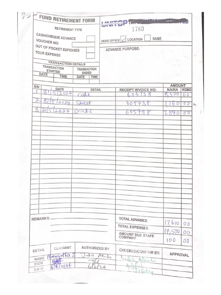 Fund Retirement Form | PDF
