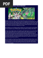 Pokémon Emerald Gym Layouts Guide | PDF