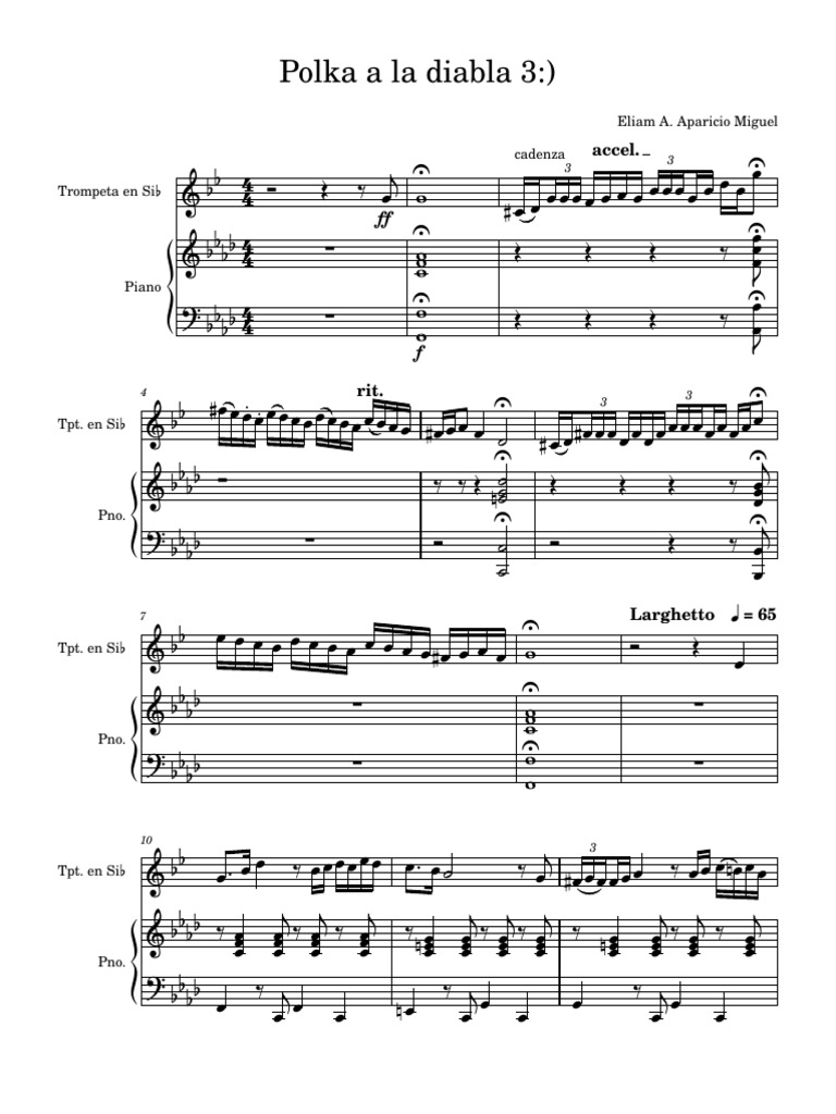 Archivo Dee Eliam-Partitura y Partes | PDF | Musical Notation | Musicology